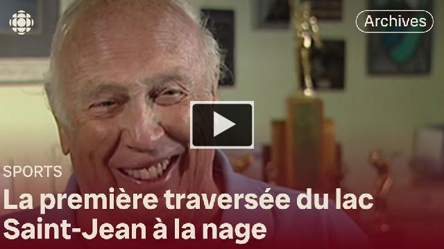 Jacques Amyot, premier homme à traverser le lac Saint-Jean à la nage en ...